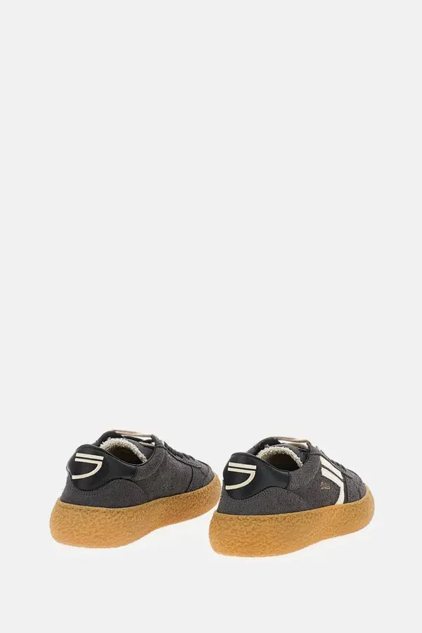 PURAAI Vintage Sneakers In Vegan Leather - Grey