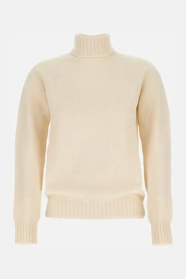 DRUMOHR Wool Turtleneck Sweater - White