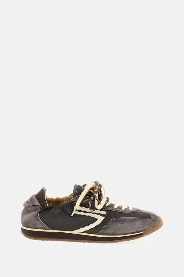PURAAI Vegan Nylon And Recycled Microsuede Sneakers