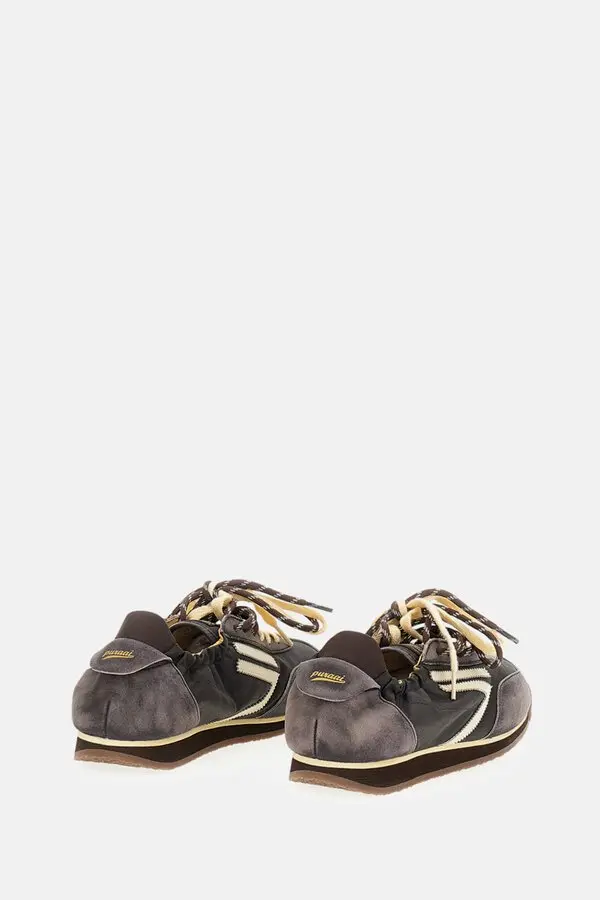 PURAAI Vegan Nylon And Recycled Microsuede Sneakers