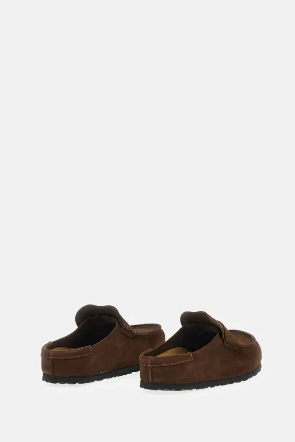 BIRKENSTOCK Naples Suede Loafers - Marrone