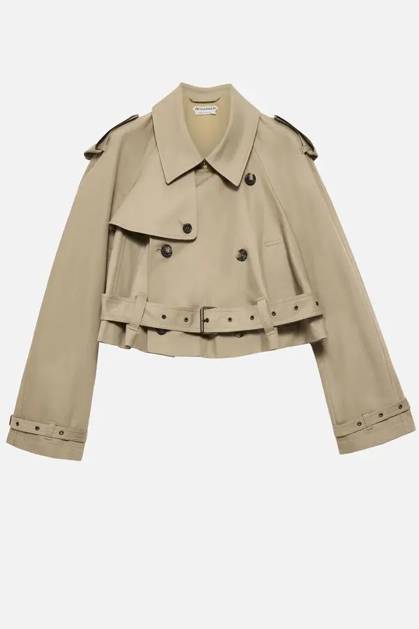 JW Anderson Cropped Trench Coat - Beige