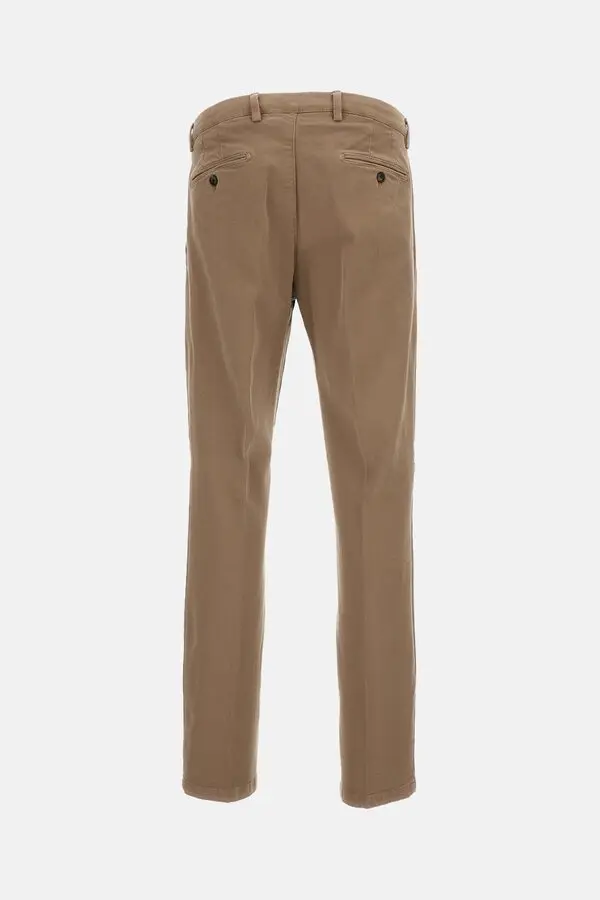 BRIGLIA 1949 Cotton Trousers - Beige
