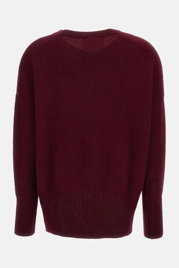 LISA YANG Mila Cashmere Crewneck Sweater - Red