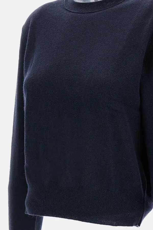 LISA YANG Rib-knit Cashmere Sweater With Crew Neck And Drop Shoulders