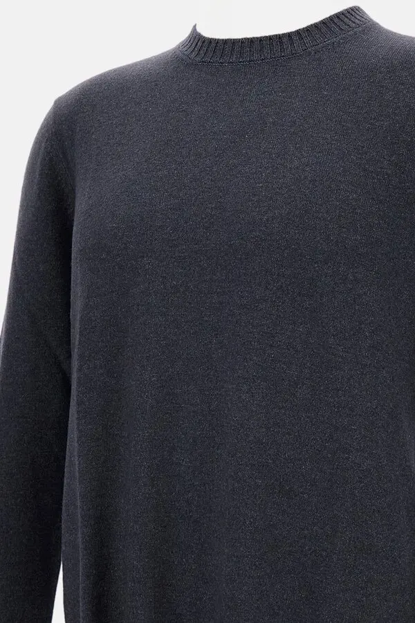 GRAN SASSO Cashmere Crew Neck Sweater - Grey