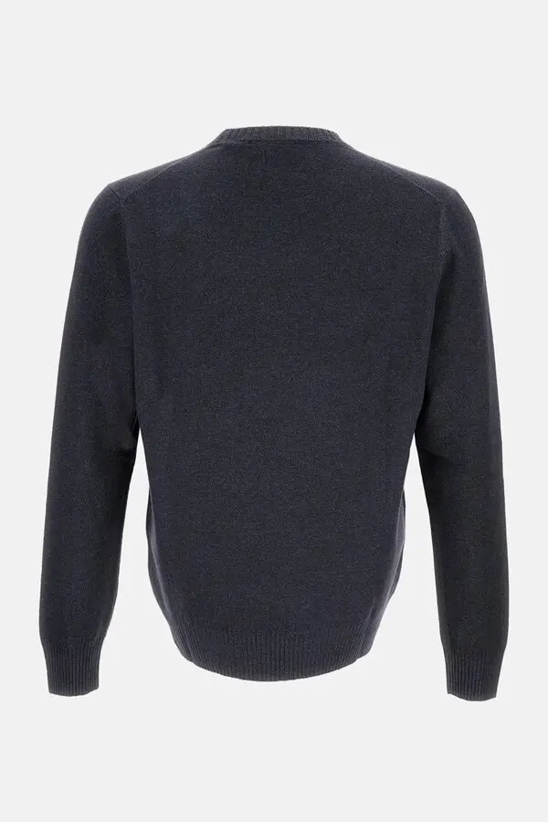 GRAN SASSO Cashmere Crew Neck Sweater - Grey