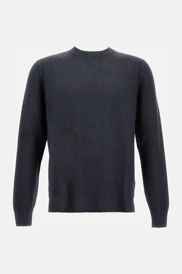 GRAN SASSO Cashmere Crew Neck Sweater - Grey