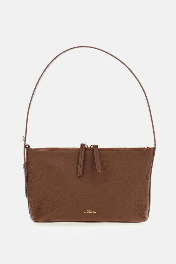 A.p.c. Leather Shoulder Bag - Brown