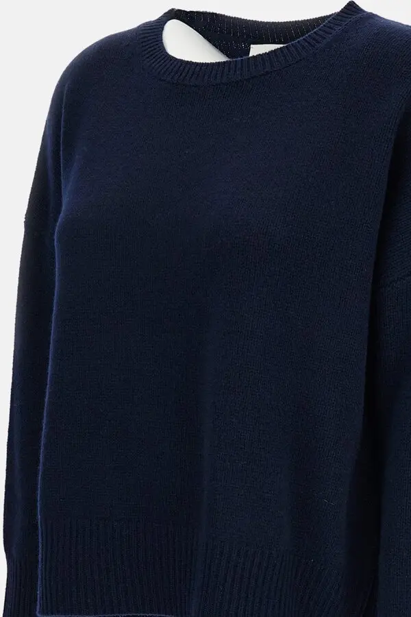 LISA YANG Mila Cashmere Crew-neck Sweater - Blue