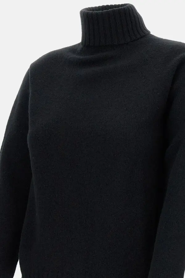 DRUMOHR Brushed Wool Turtleneck Sweater - Marrone