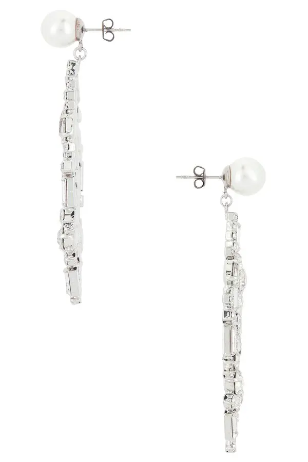 Magda Butrym Embellished Faux Pearl Drop Earrings