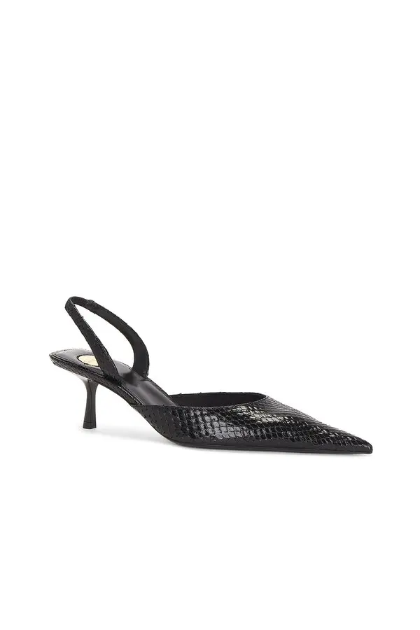 Saint Laurent Marida Python Slingback Pump