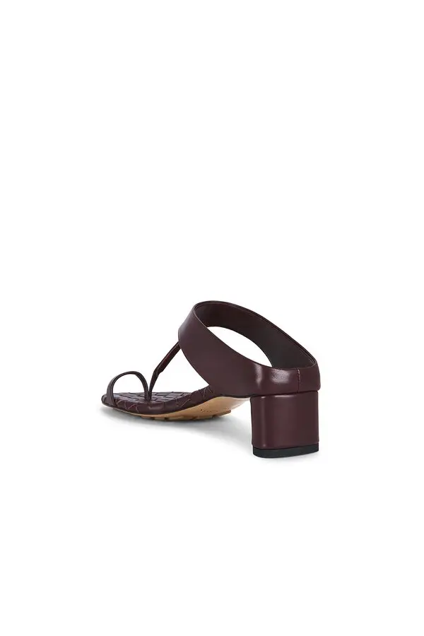 Bottega Veneta Livia Kitten Heel Thong Sandal