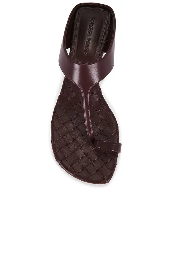 Bottega Veneta Livia Kitten Heel Thong Sandal