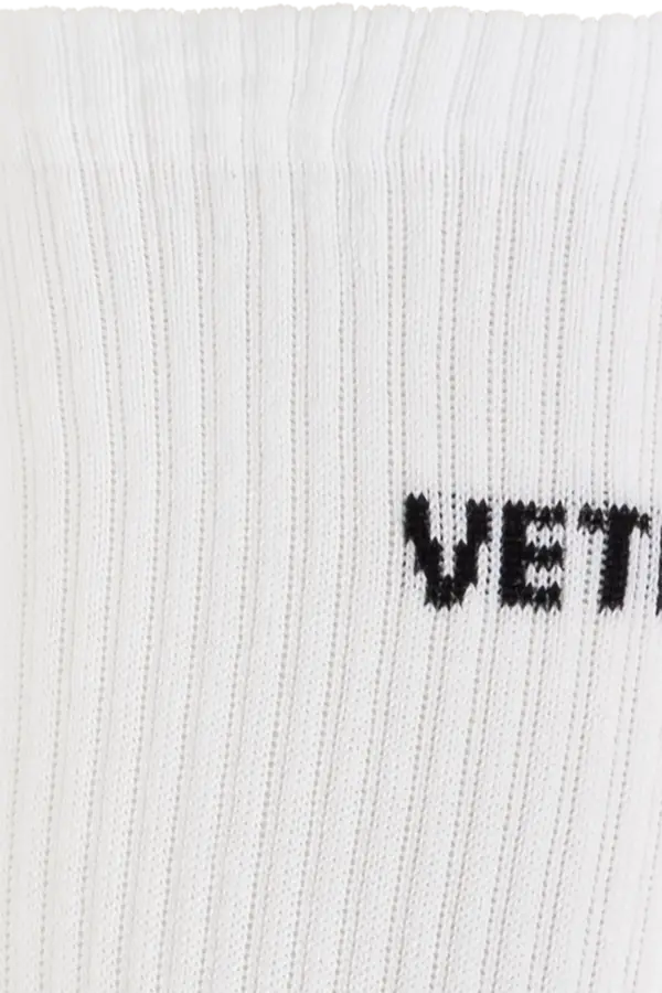 Vetements Cotton Socks With Logo