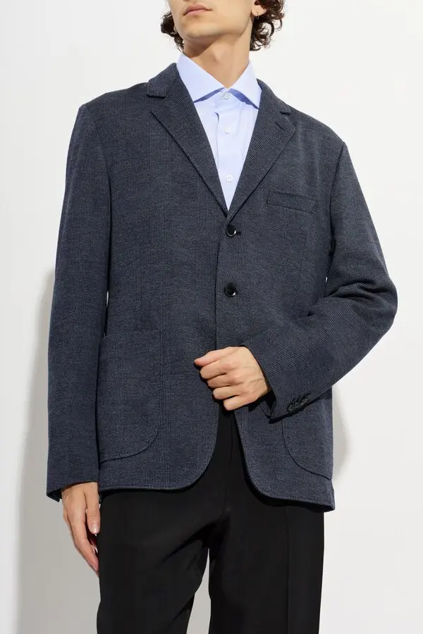 Brioni Wool Blazer With Notch Lapels