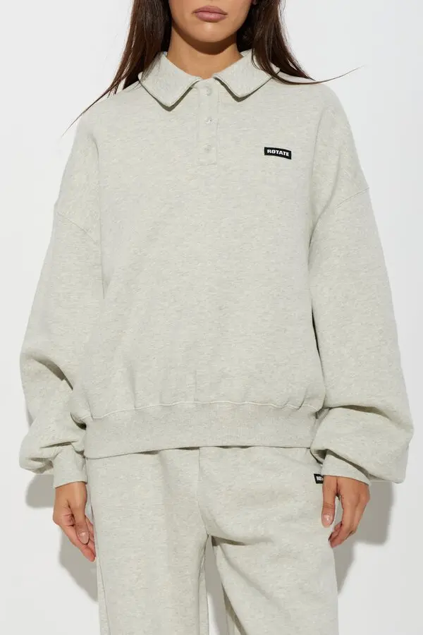 ROTATE BY BIRGER CHRISTENSEN Polo Shirt With Logo Patch