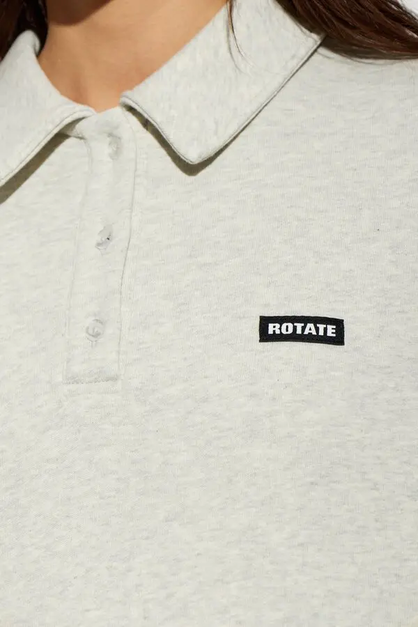 ROTATE BY BIRGER CHRISTENSEN Polo Shirt With Logo Patch
