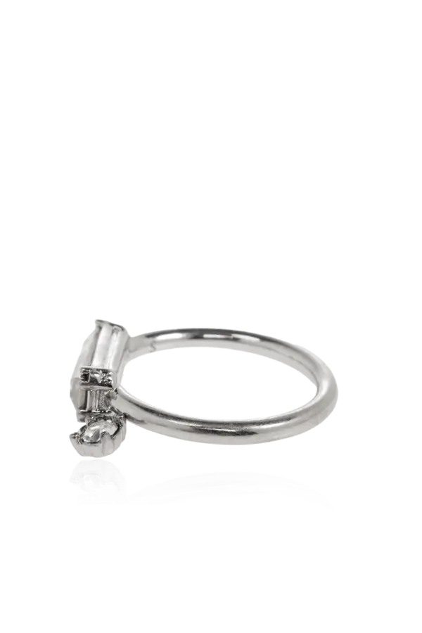 JIL SANDER Ring With Shimmering Crystals