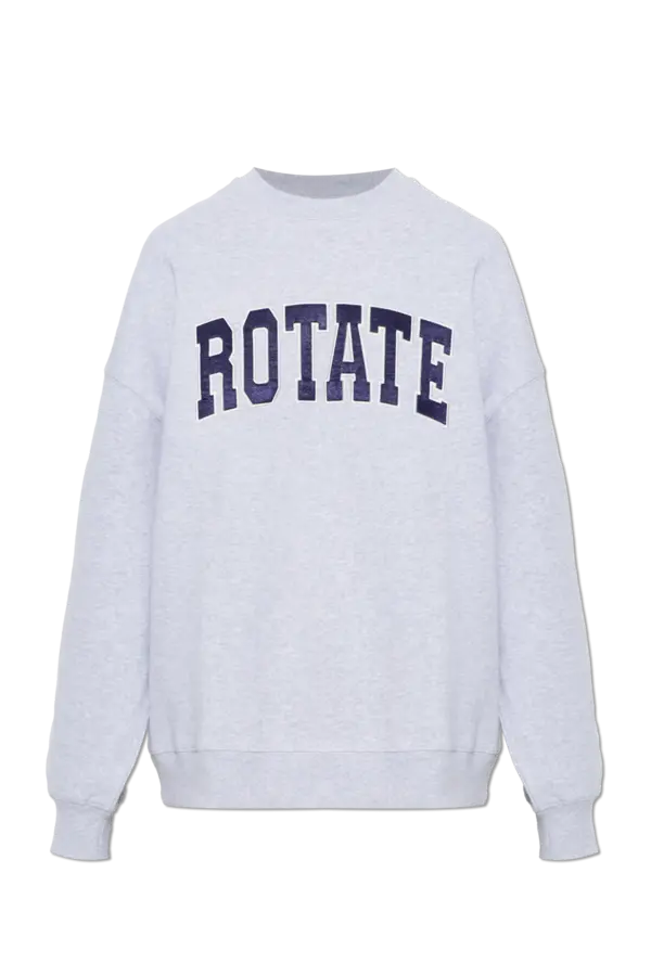 ROTATE BY BIRGER CHRISTENSEN Sweatshirt With Logo - Grey