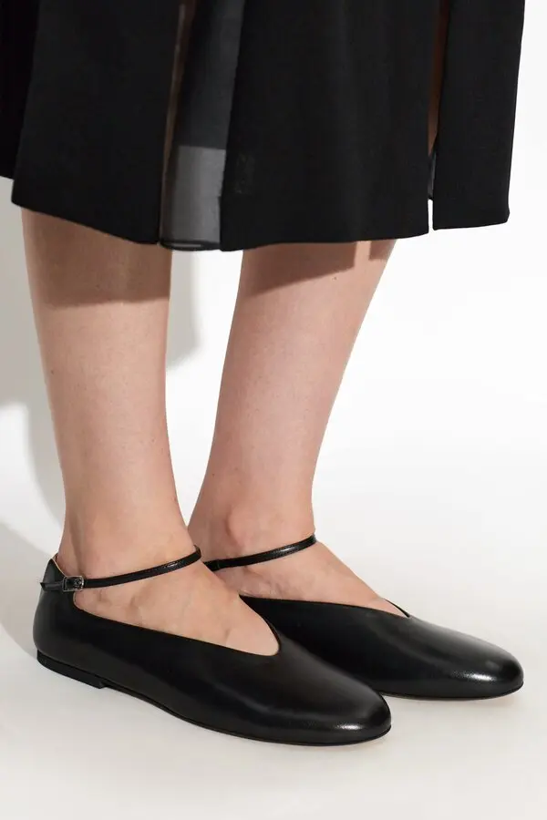 JIL SANDER Leather Ballet Flats
