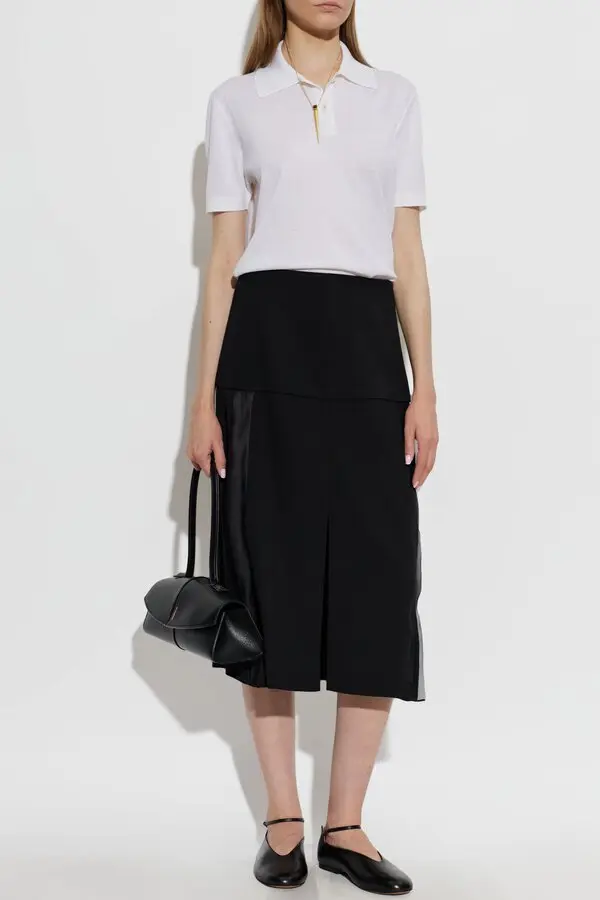 JIL SANDER Leather Ballet Flats