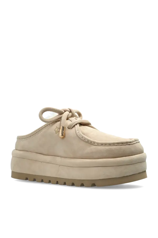 NAKED WOLFE Suede Platform Shoes 'blizzard
