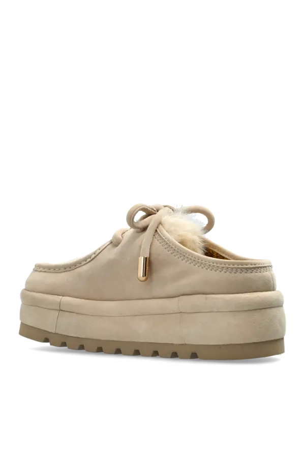 NAKED WOLFE Suede Platform Shoes 'blizzard