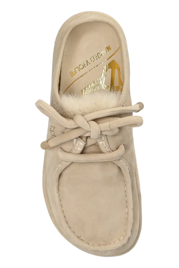 NAKED WOLFE Suede Platform Shoes 'blizzard