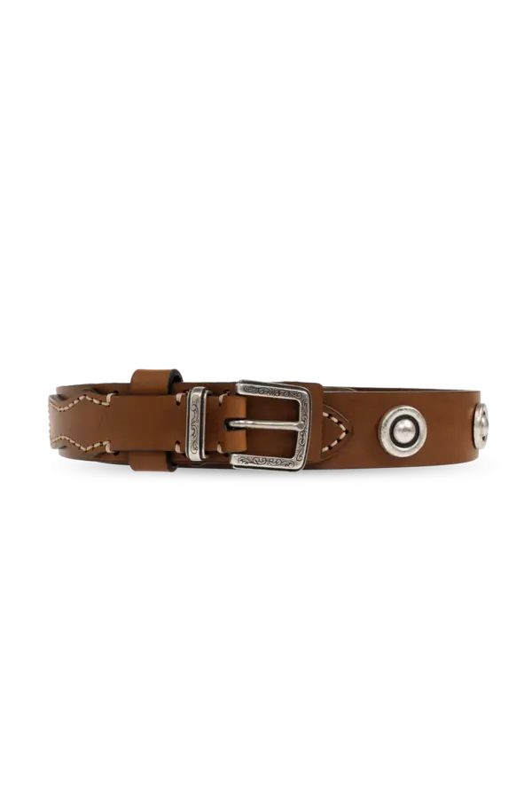 Etro Leather Belt - Brown