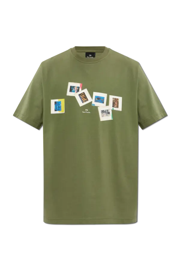 Paul Smith T-shirt With Colorful Print - Green