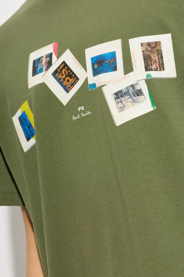 Paul Smith T-shirt With Colourful Print - Green