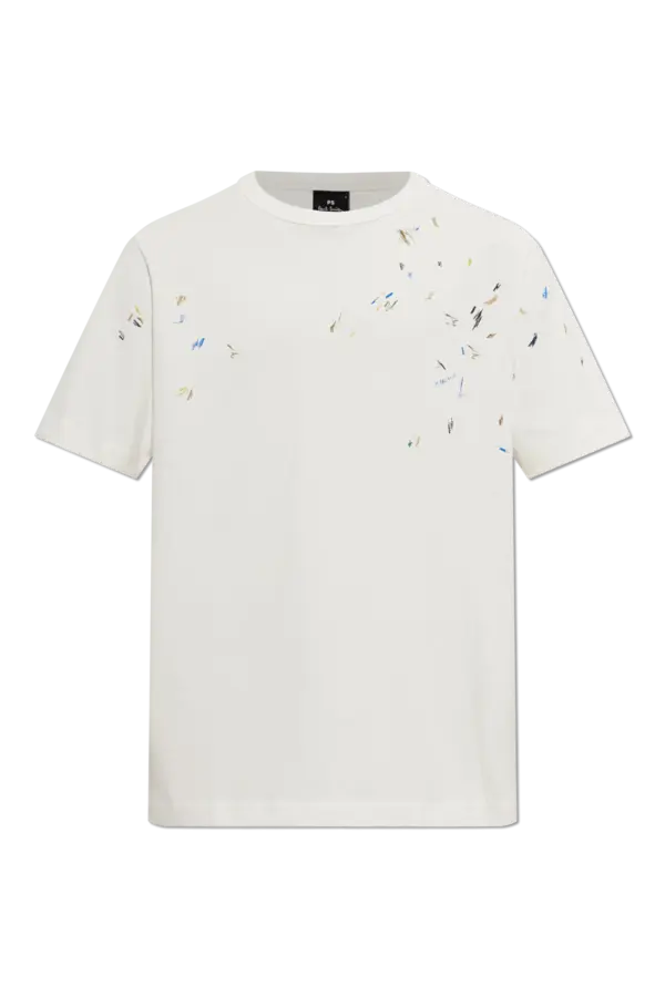 Paul Smith T-shirt With Colorful Print - White