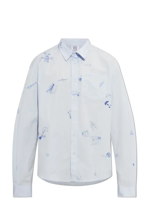 Vetements Printed Shirt - Blue