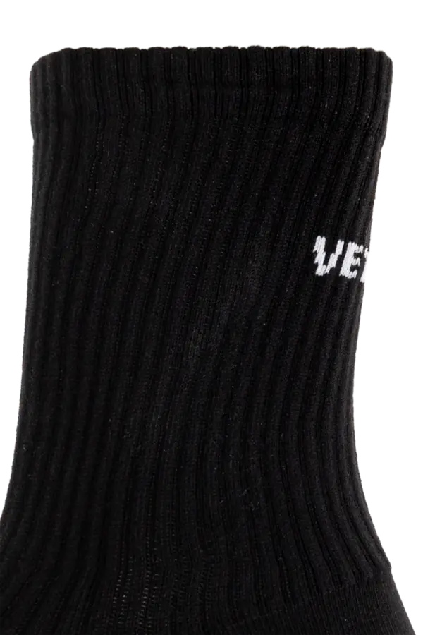 Vetements Cotton Socks With Logo
