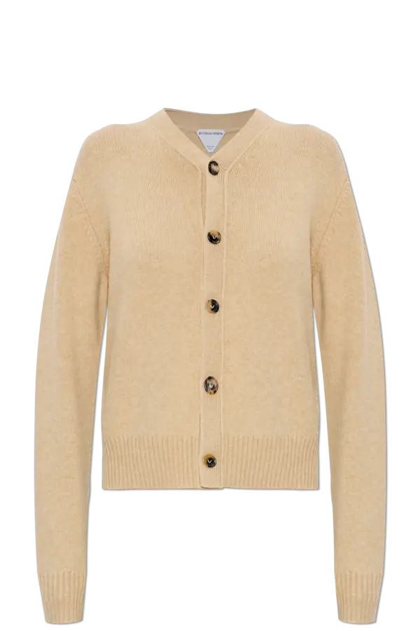 Bottega Veneta Cashmere Cardigan - Beige