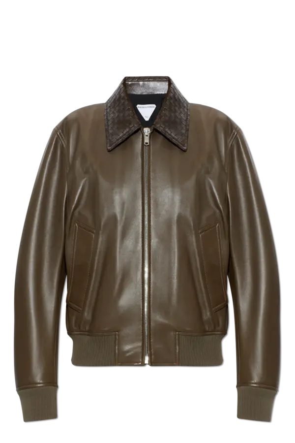 Bottega Veneta Leather Jacket - Green