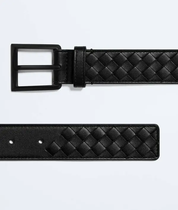 Bottega Veneta Intrecciato Piccolo Calfskin Leather Belt