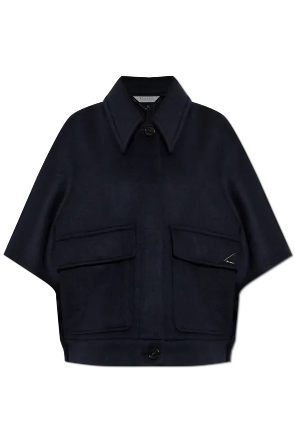 Max Mara Cashmere Poncho ‘dream - Navy Blue