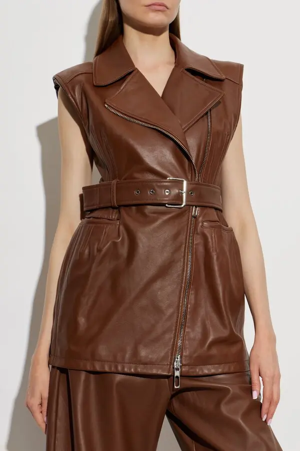 Sportmax Favella' Leather Vest