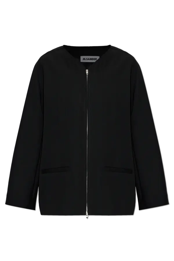 JIL SANDER Wool Jacket - Black
