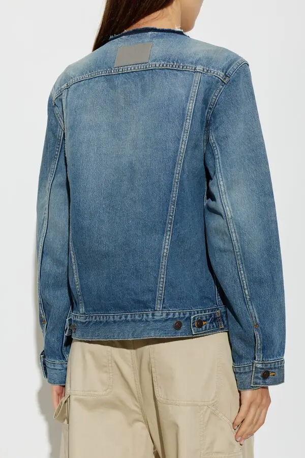 Balenciaga Denim Jacket With Raw-edge Finish