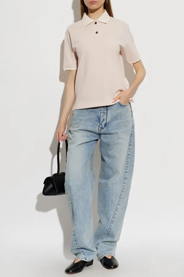 JIL SANDER Polo With Embroidered Logo