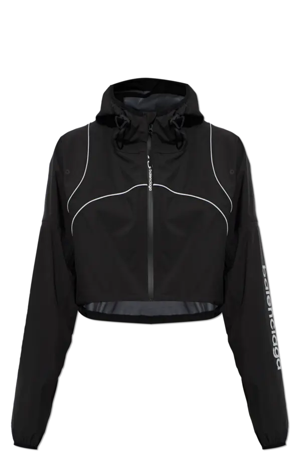 Balenciaga Short Hooded Jacket - Black