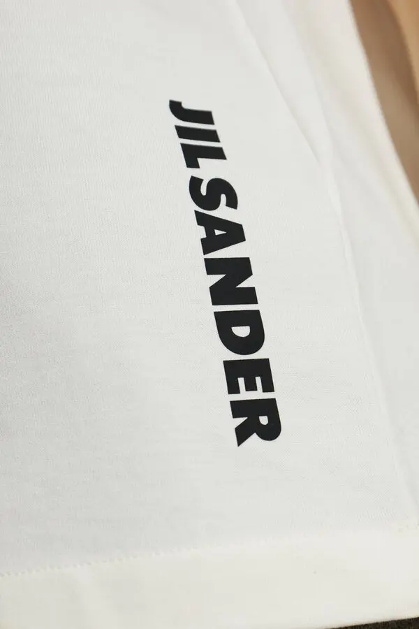 JIL SANDER Printed Logo T-shirt - Cream