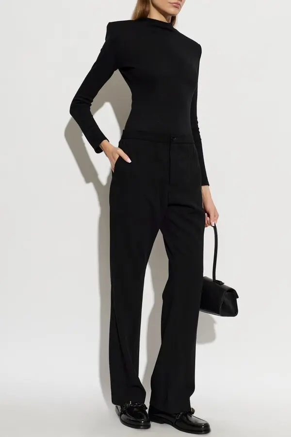 JIL SANDER Wool Bodysuit With Long Sleeves