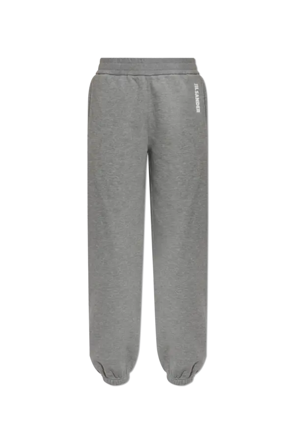 JIL SANDER Sweatpants With Printed Logo - Grey