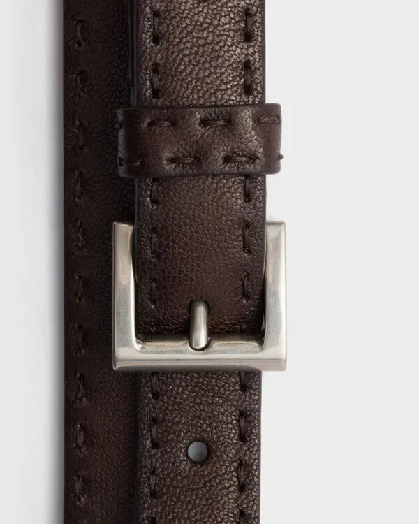 Prada Antiqued Leather Belt