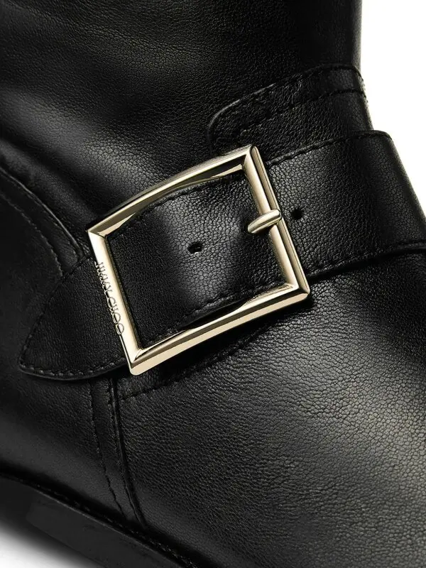 JIMMY CHOO Leather Biker Boots